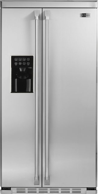 ATAG side by side refrigerator with wine cooler